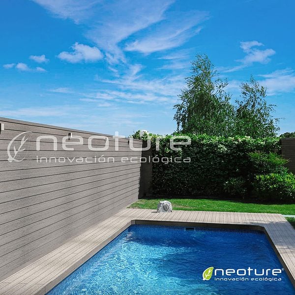 Tipos de Vallas para jardín en madera tecnológica - Neoture, Madera ...