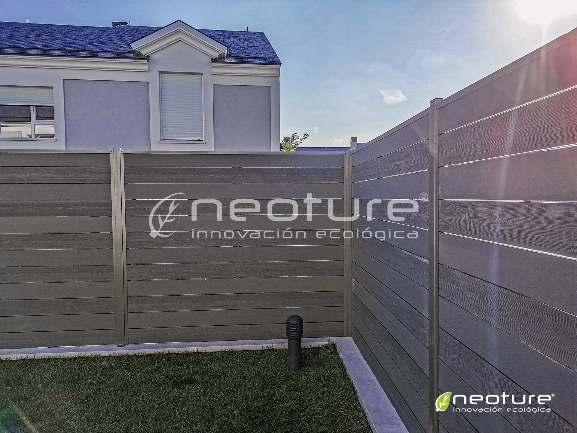 Tipos de Vallas para jardín en madera tecnológica - Neoture, Madera ...