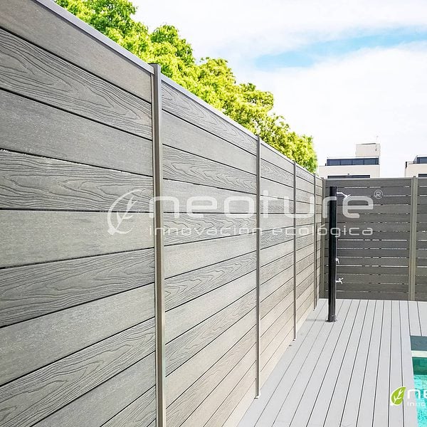 Tipos de Vallas para jardín en madera tecnológica - Neoture, Madera ...